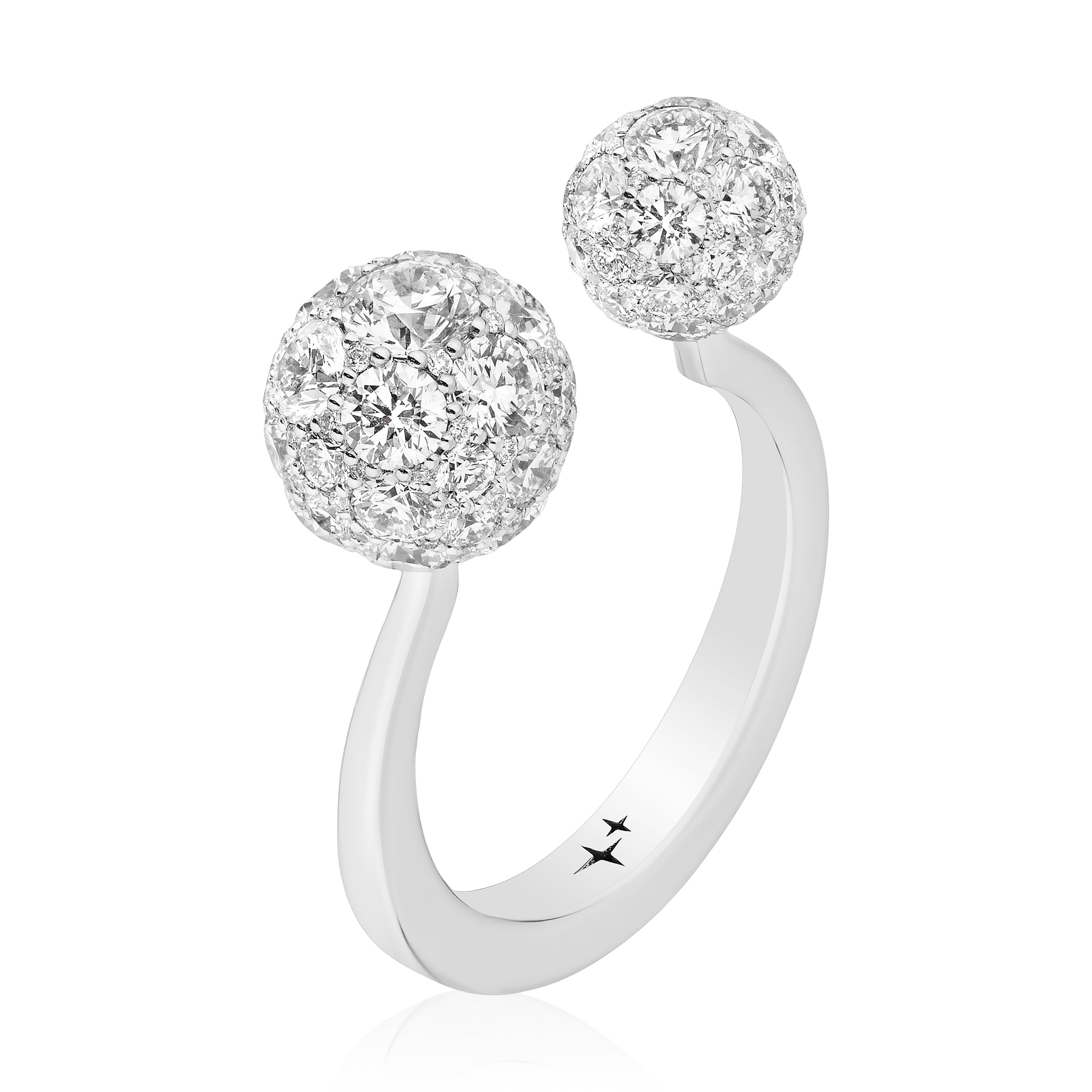 Celestial Toi et Moi Full Set Natural Diamonds in White Gold - Maison Spoiled Store